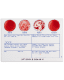 Eldoncard Blood Type Test Kit - A, B, O, AB & RH