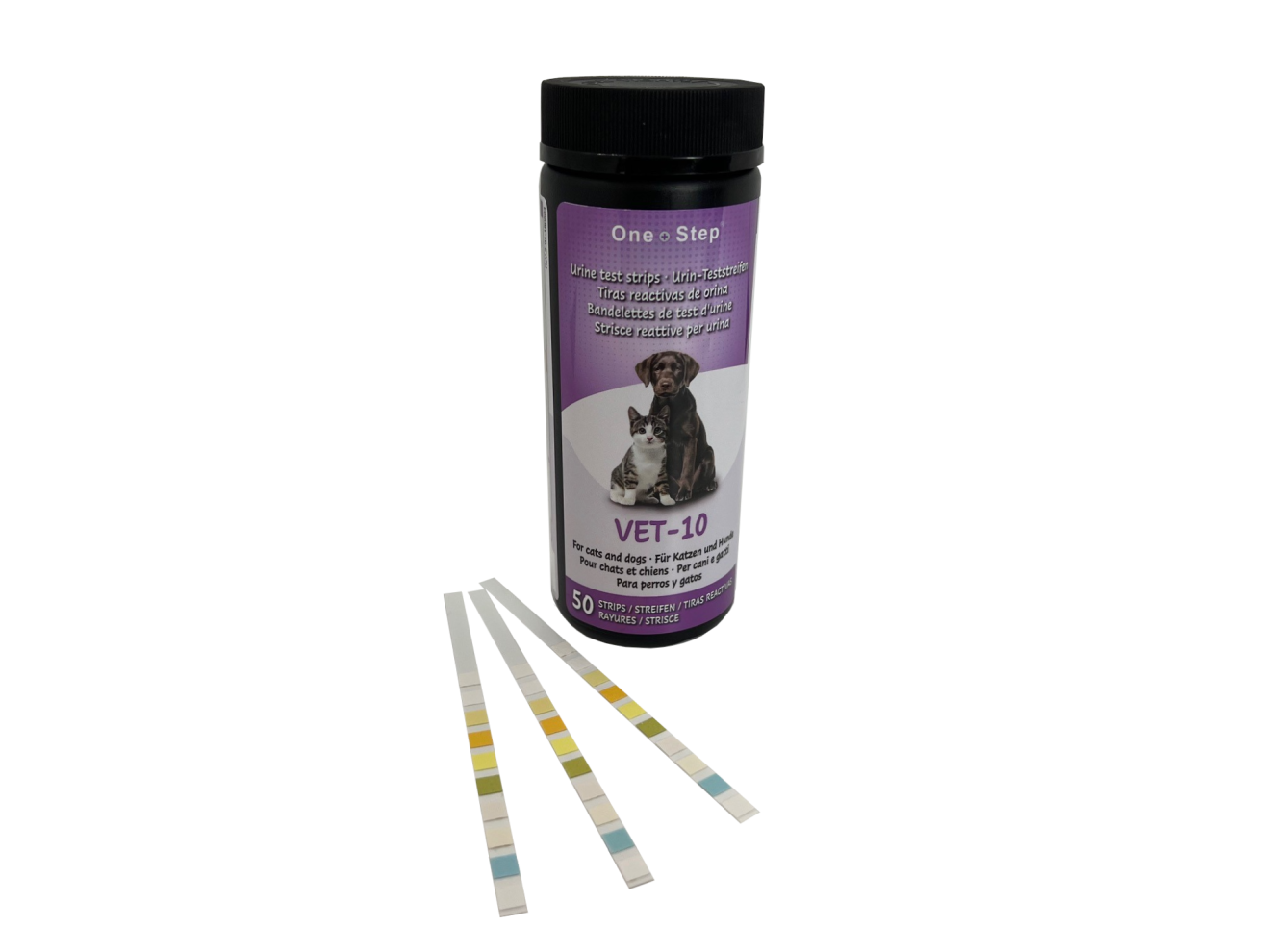 One Step Pet Urine Test Strips | Cat, Dog, Vet | 50 & 100 Strip Tubs ...